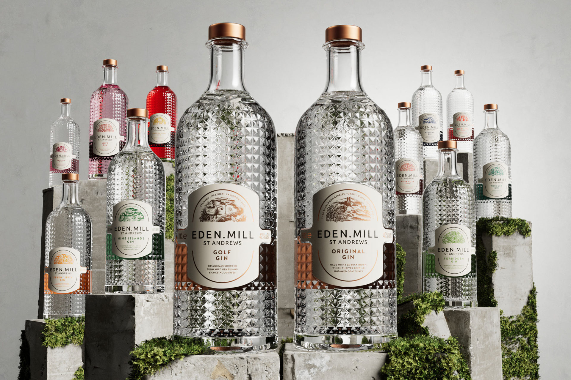 Eden Mill: Premium and Heritage Range in new sustainable glass bottles ...